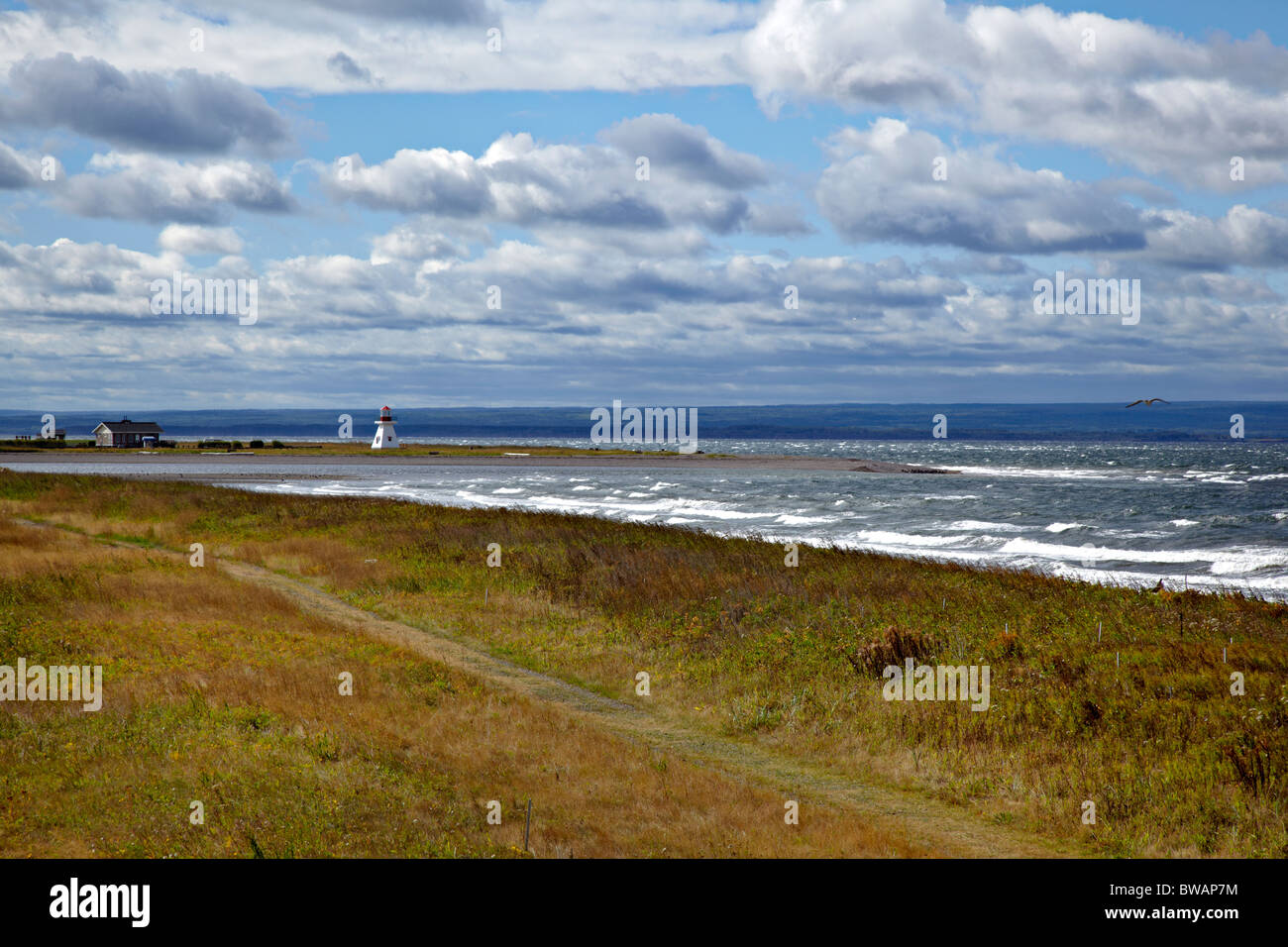 Carleton Lighthouse, Gaspe, Quebec, Canada Stock Photo - Alamy