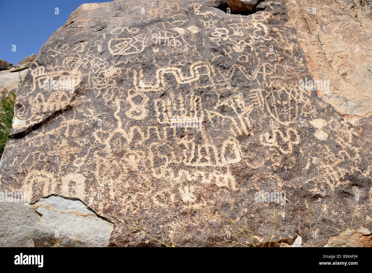 Ancient Indian Petroglyphs Stock Photo - Alamy