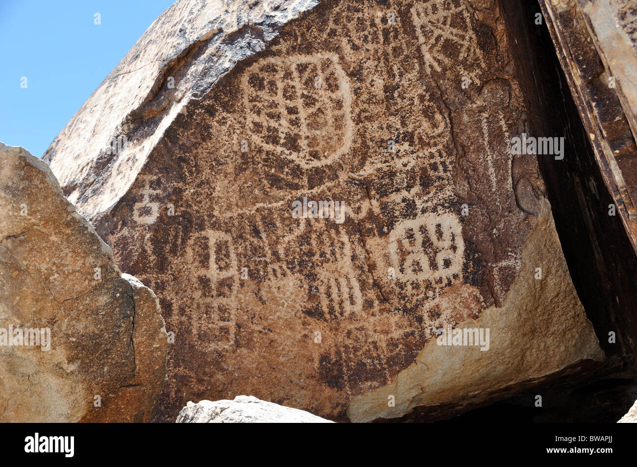 Ancient Indian Petroglyph Stock Photo - Alamy