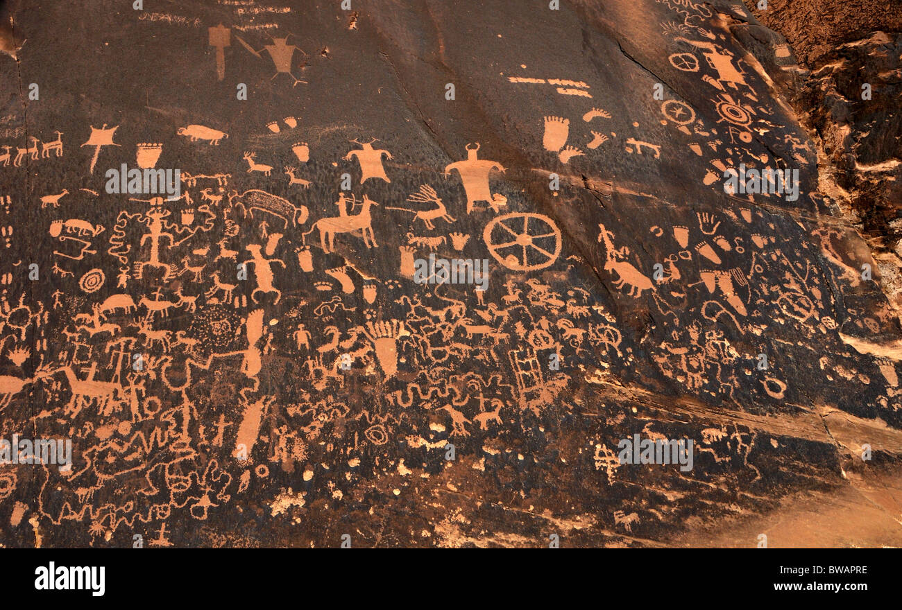 Ancient Indian Petroglyphs Stock Photo - Alamy