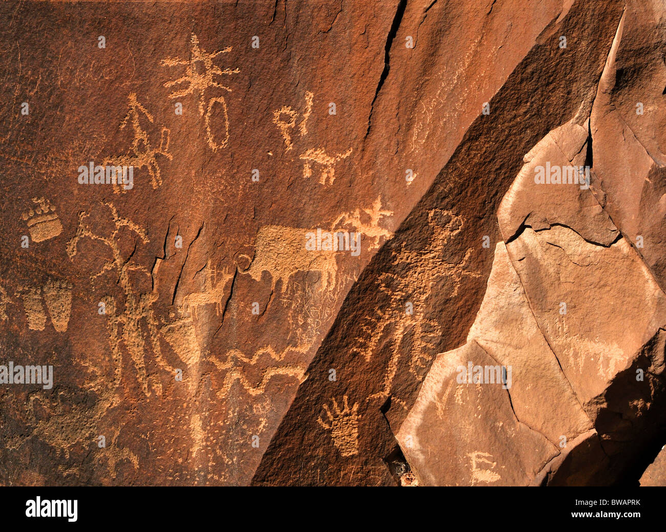 Ancient Indian Petroglyphs Stock Photo - Alamy