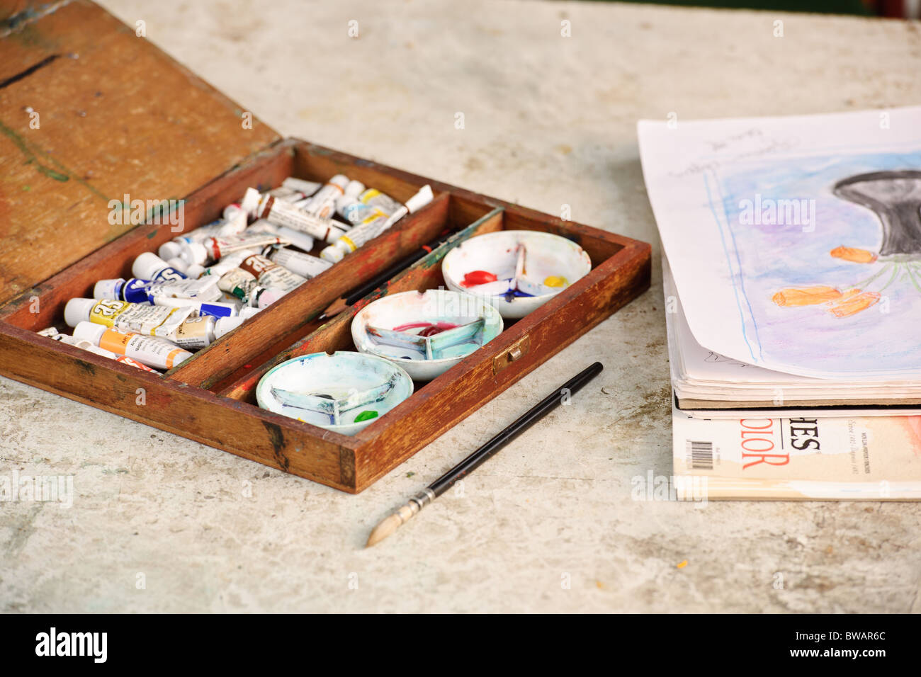 Paintbox Colours High Resolution Stock Photography and Images - Alamy