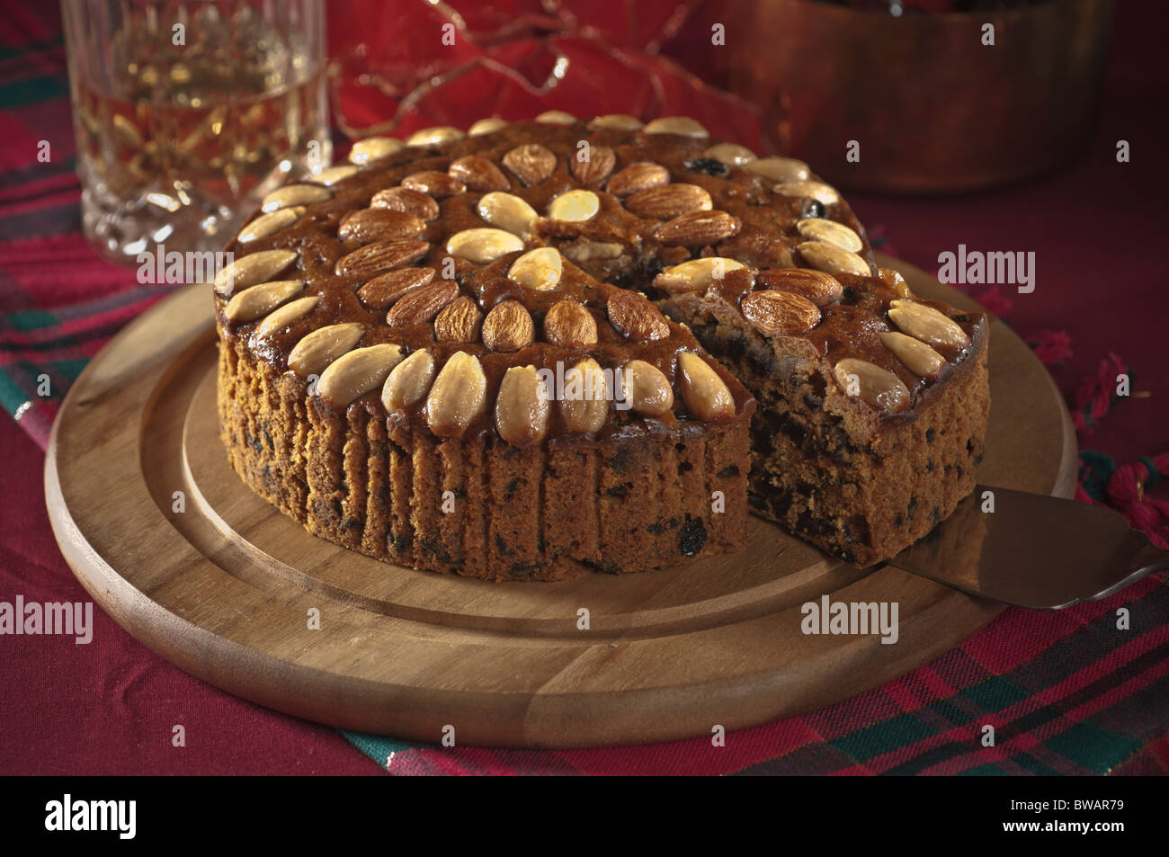 Dundee cake Scotland traditional food Stock Photo - Alamy