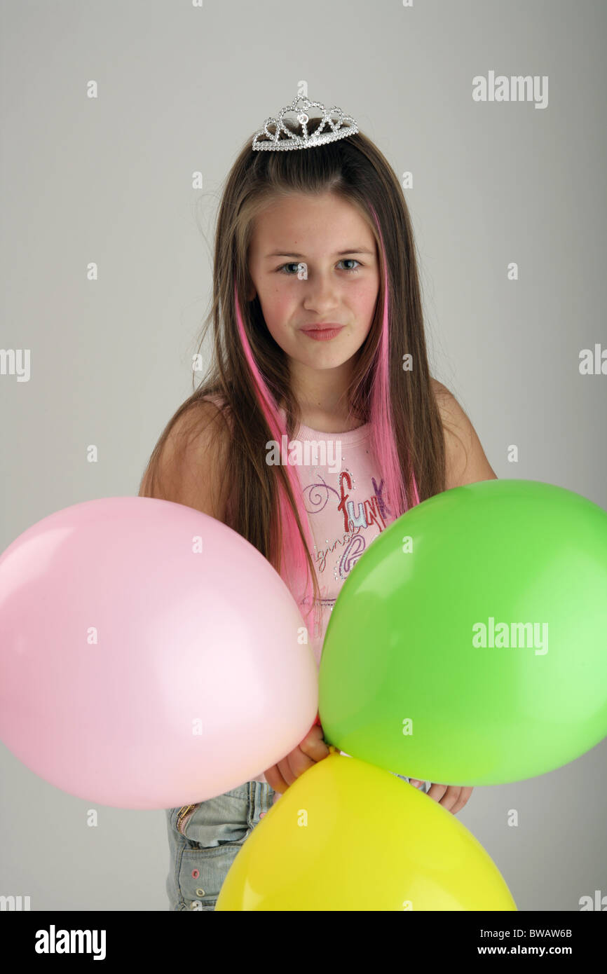 ten-year-old-girl-with-party-balloons-stock-photo-alamy