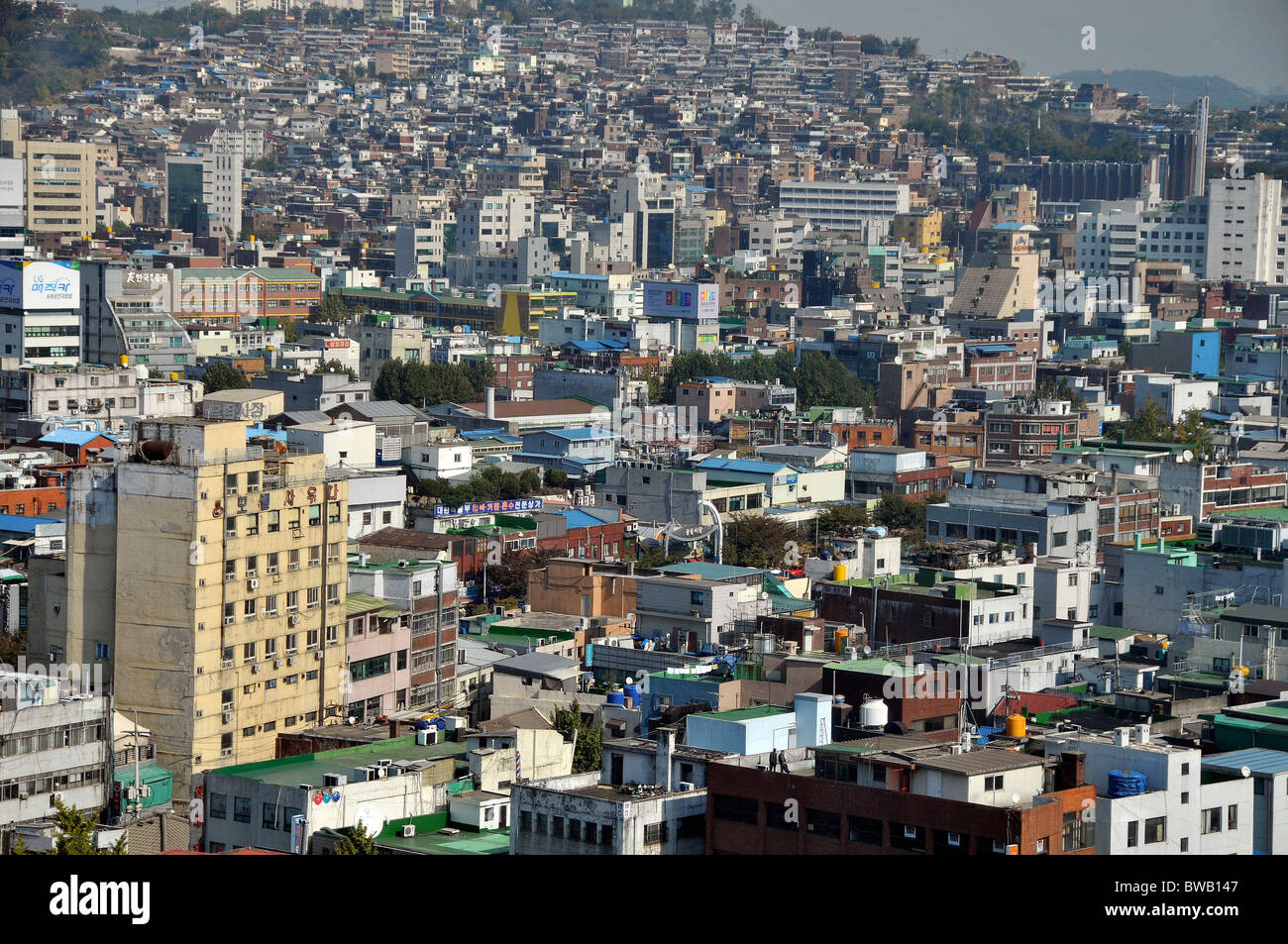 aerial view of Seoul city, South Korea Stock Photo - Alamy
