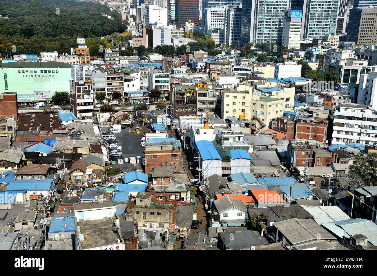 aerial view of Seoul city, South Korea Stock Photo - Alamy