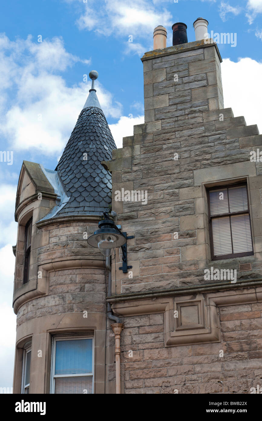 Fish scale slated roof Stock Photo - Alamy