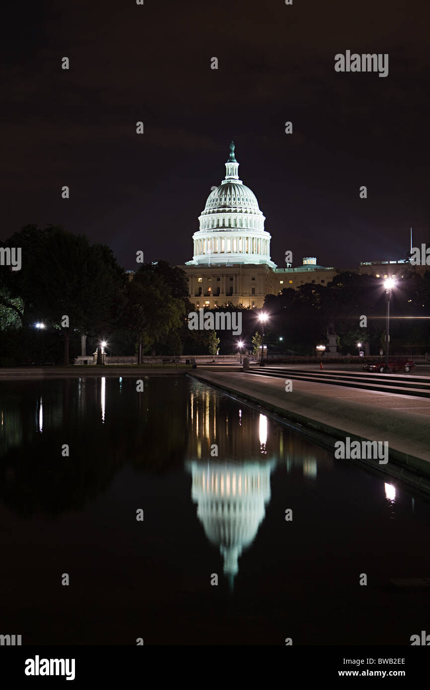 United states capitol at night, Washington DC, USA Stock Photo - Alamy