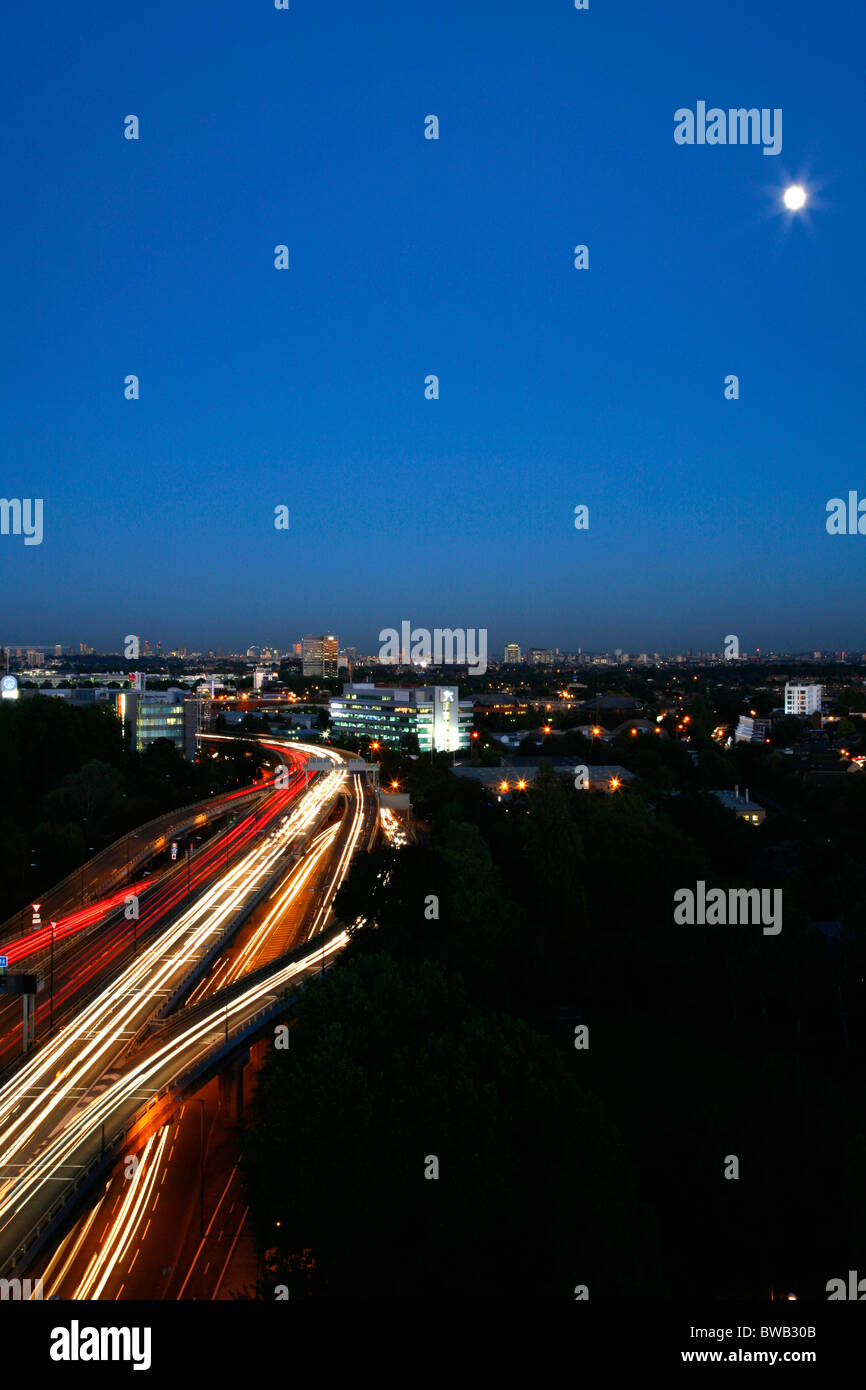 M4 motorway london at night hi-res stock photography and images - Alamy