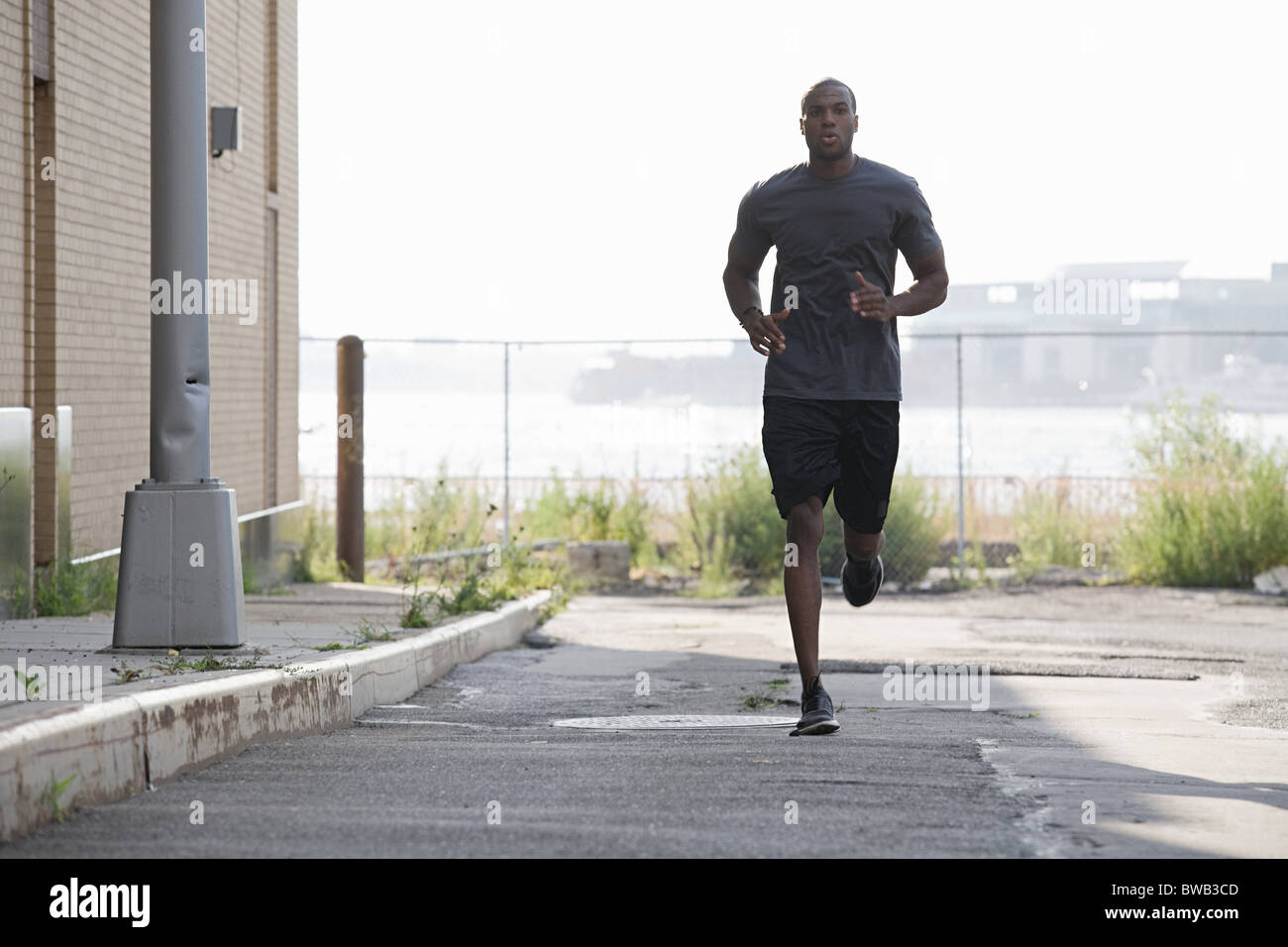 African america man, runner hi-res stock photography and images - Alamy