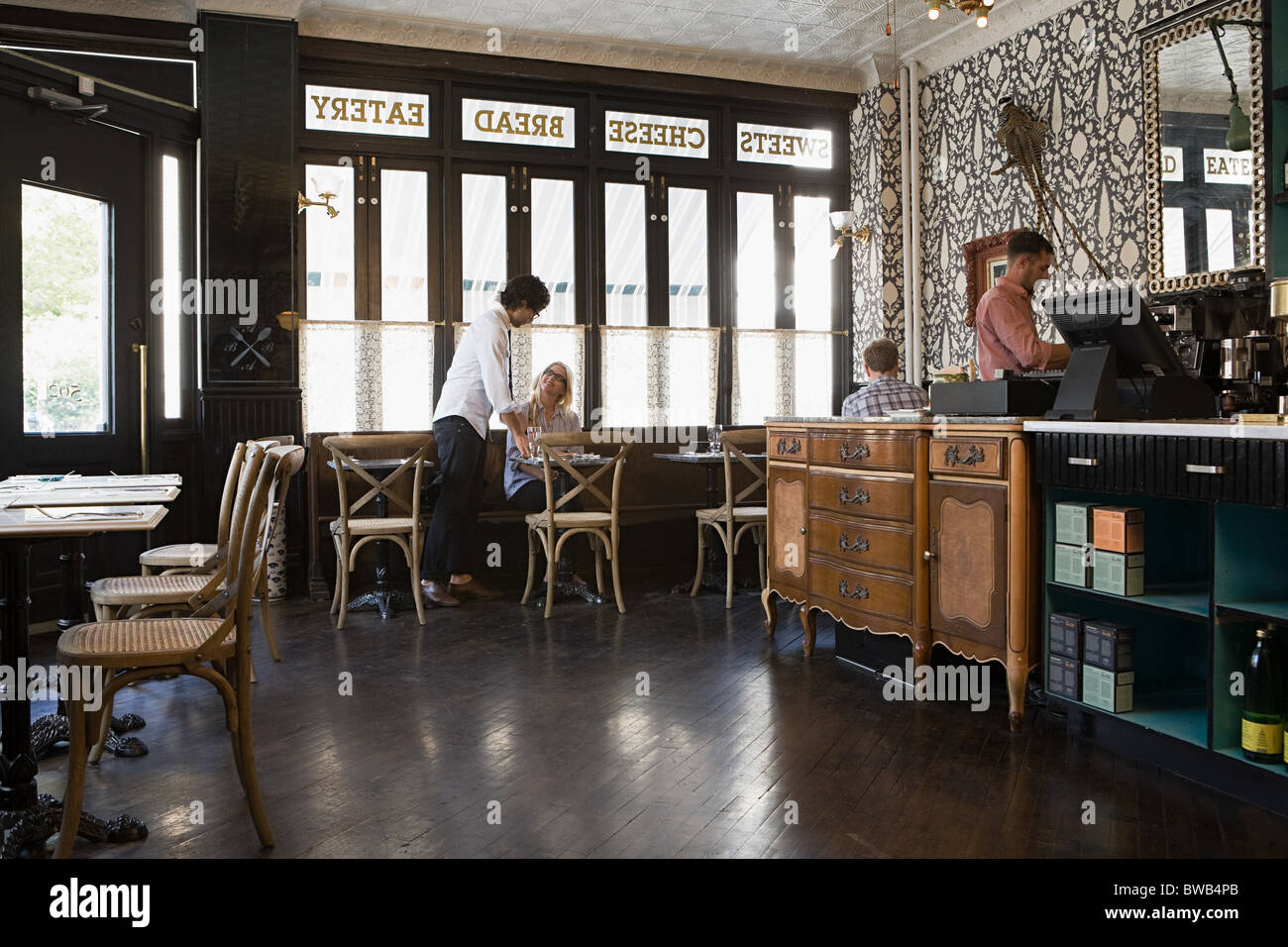 People in cafe Stock Photo - Alamy