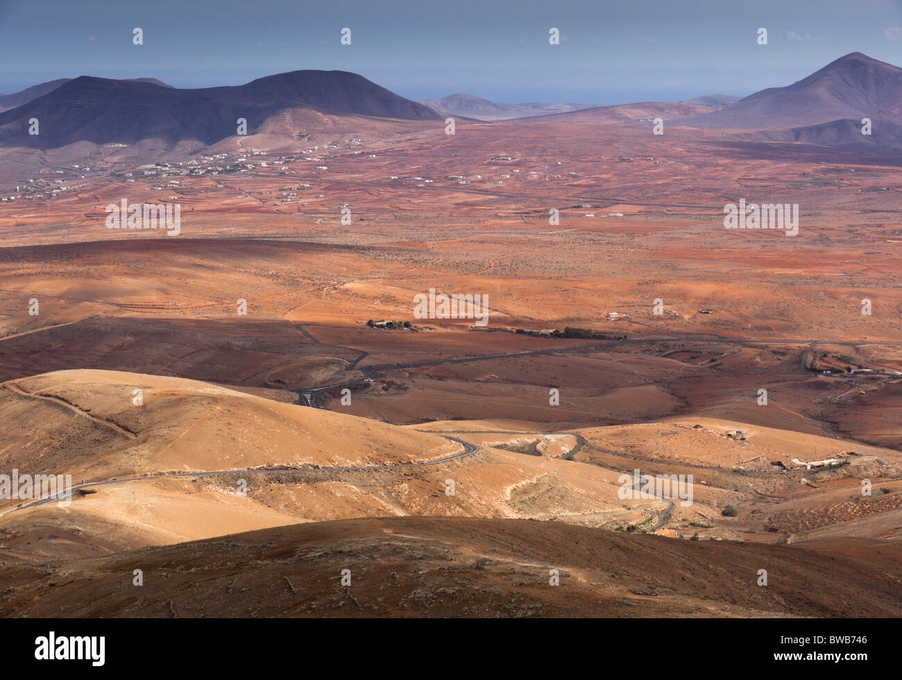 Fuerteventura, Canary Islands - Mirador del Morro Velosa, view over the ...