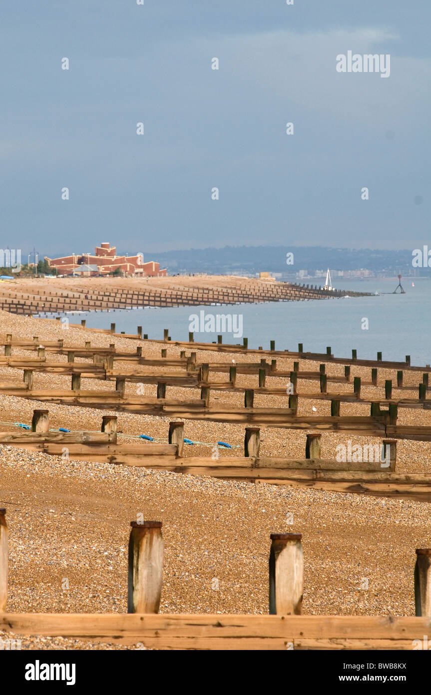 breakwater breakwaters break water waters groins hastings beach east ...