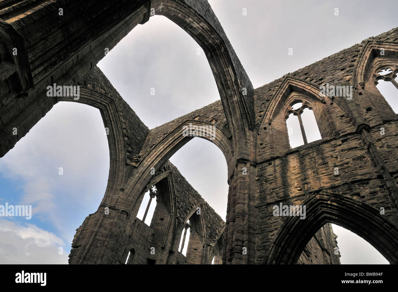 The ruins of Tintern Abbey, Monmouthshire, UK Stock Photo - Alamy