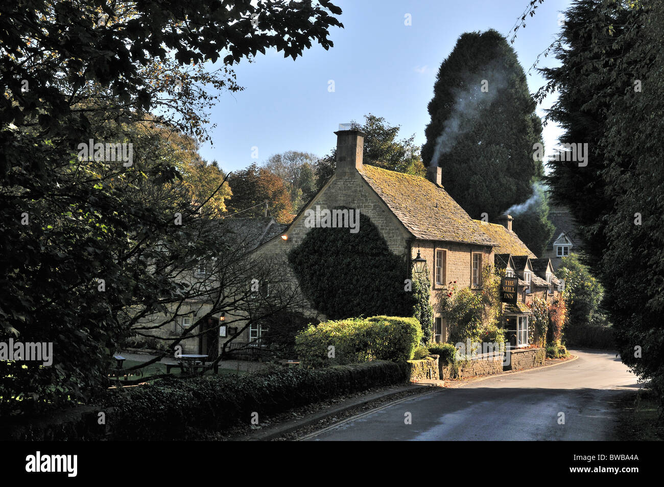 The Mill Inn at Withington, Gloucestershire, UK Stock Photo - Alamy