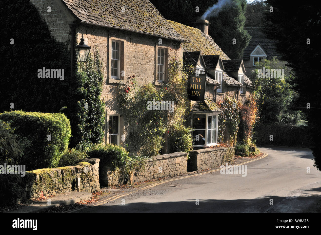 The Mill Inn at Withington, Gloucestershire, UK Stock Photo - Alamy