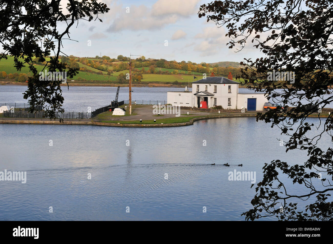 The Sharpness canal which connects Gloucester with the sea Stock Photo ...
