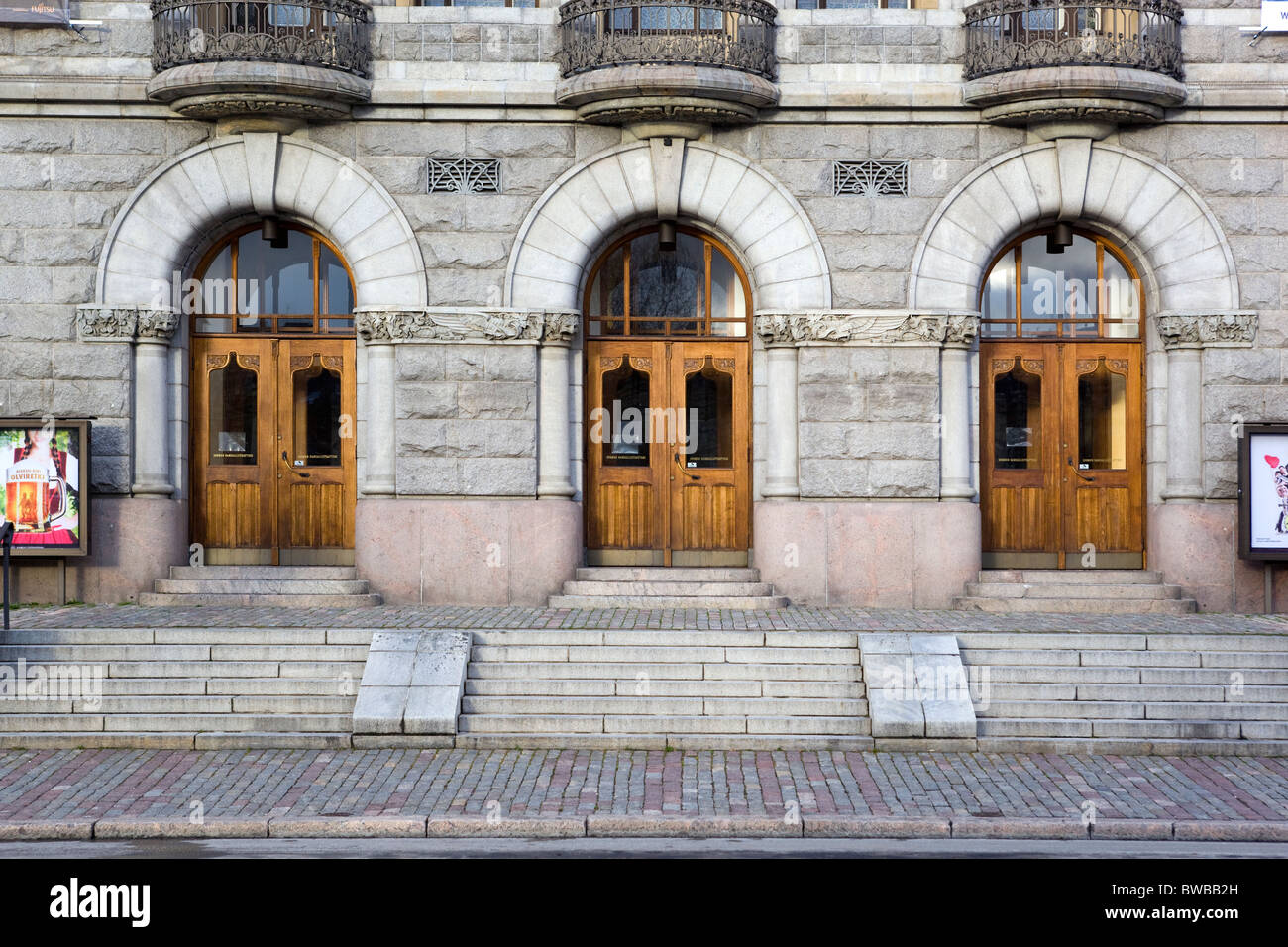 National Theatre Facade Helsinki Finland Stock Photo - Alamy