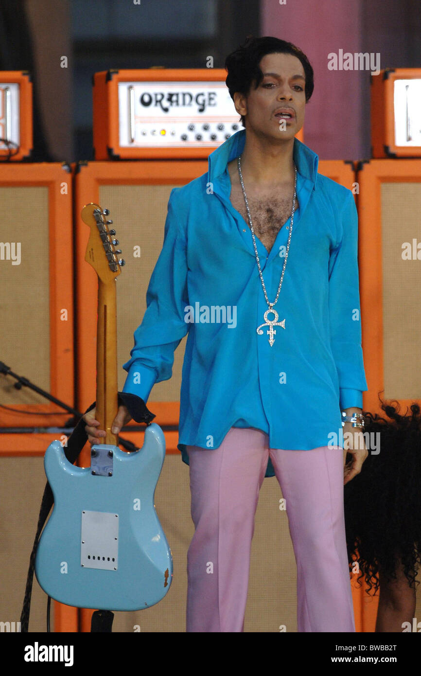 ABC Good Morning America Summer Concert with Prince Stock Photo - Alamy