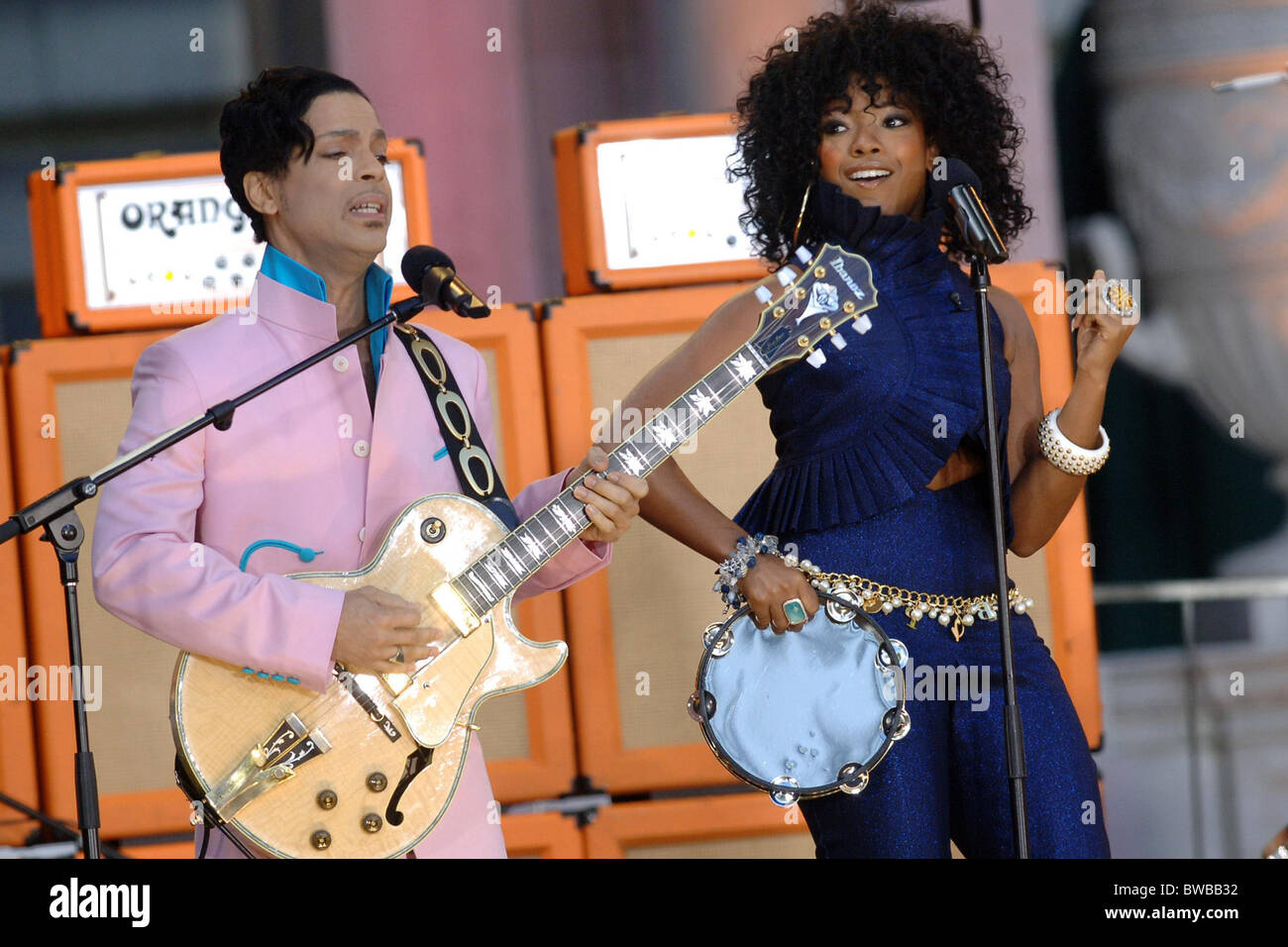 ABC Good Morning America Summer Concert with Prince Stock Photo - Alamy