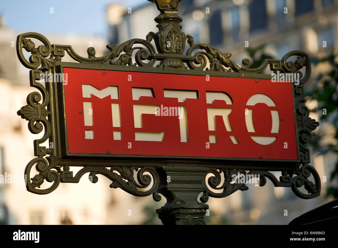 metro station sign Stock Photo - Alamy