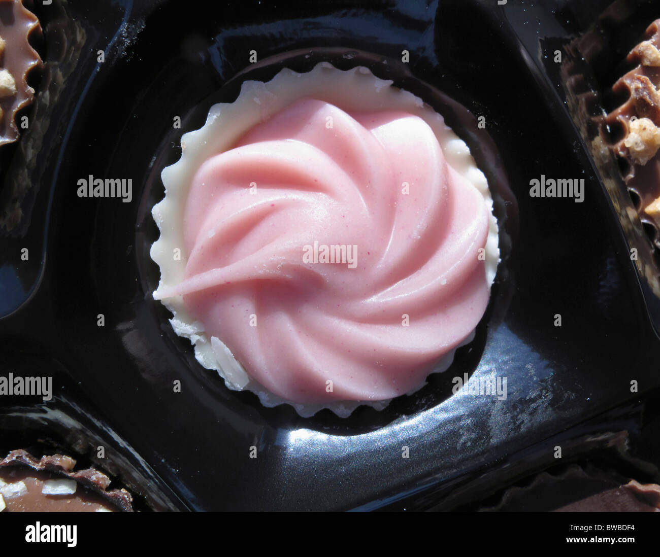 Handmade Irish Lir chocolates Stock Photo - Alamy