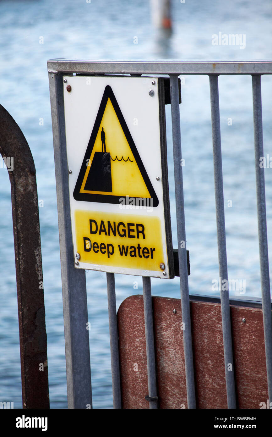 Deep Water Sign High Resolution Stock Photography and Images - Alamy