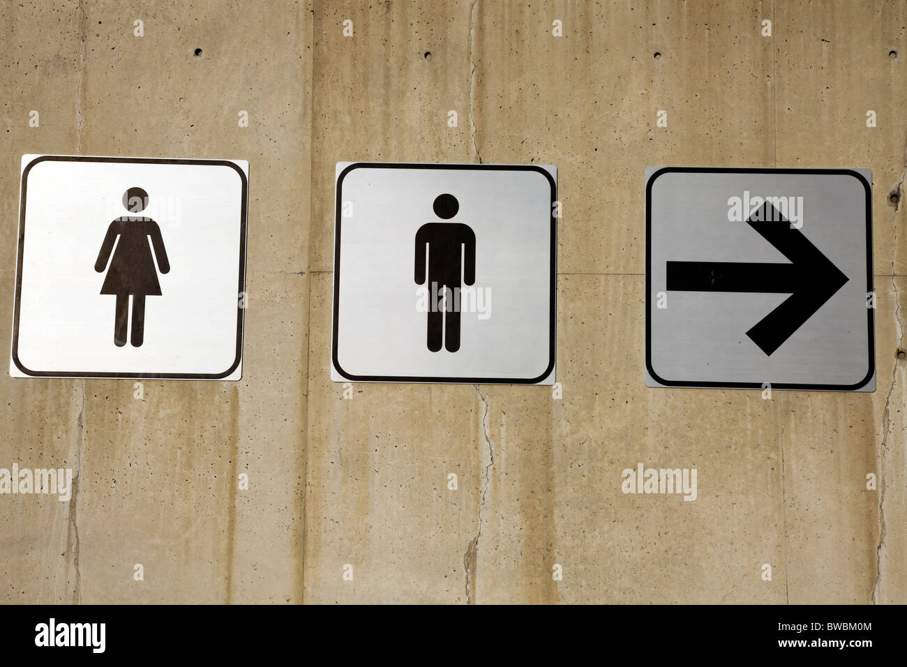 Restroom signs hi-res stock photography and images - Alamy