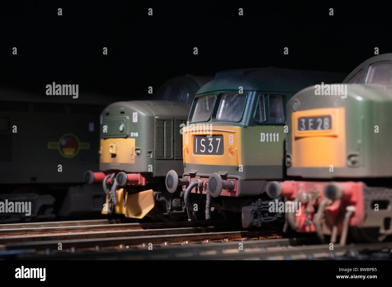 British Railways Diesel Locomotives, Brunswick Green Livery Stock Photo ...