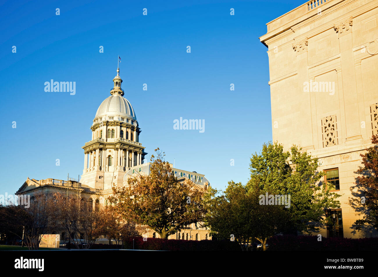 Springfield, Illinois - fall by State Capitol. State Capitol complex ...