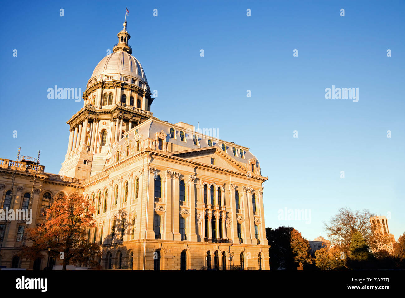 Springfield, Illinois - fall by State Capitol Stock Photo - Alamy