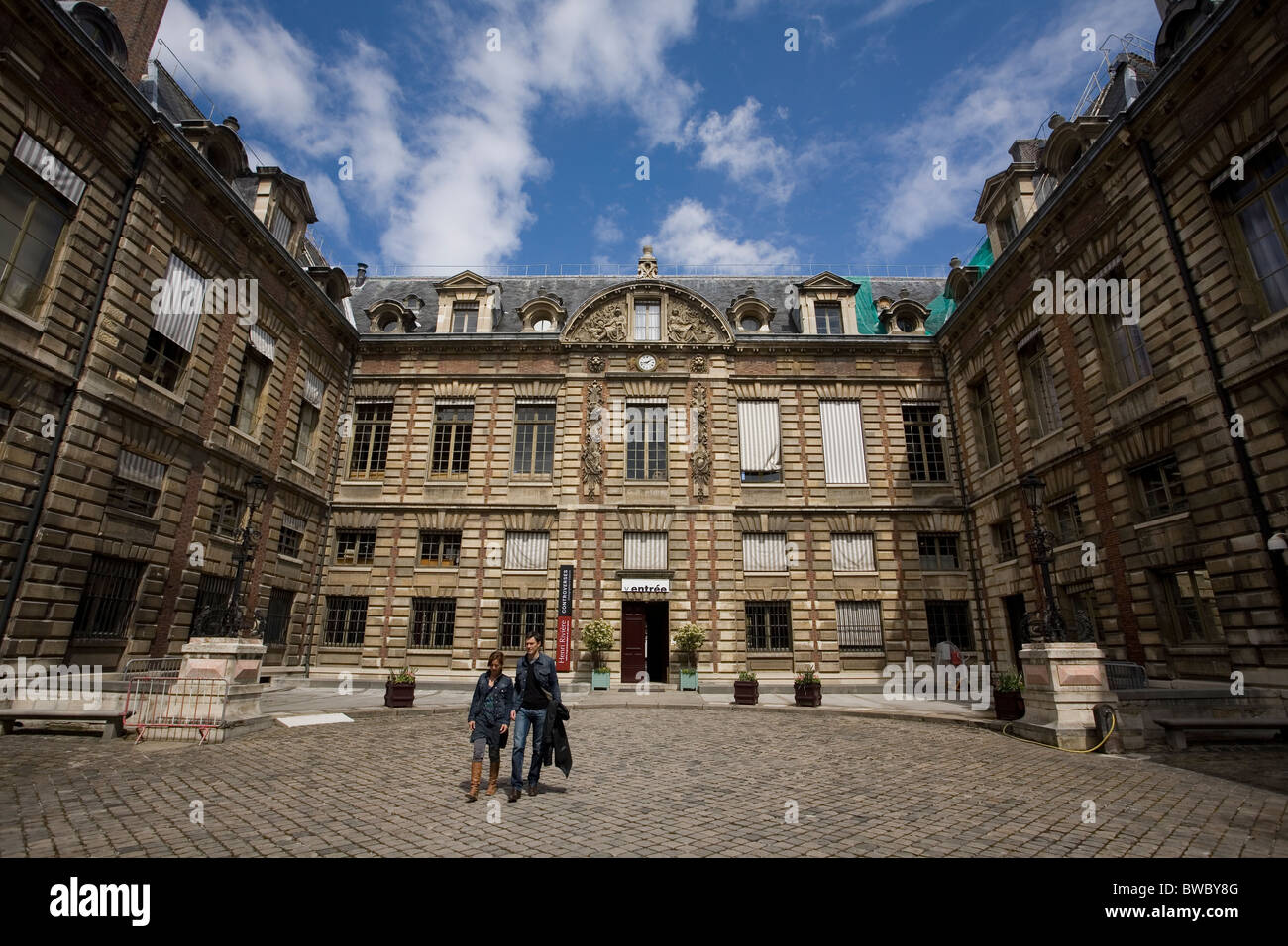 the bibliothèque nationale de france site richelieu Stock Photo - Alamy