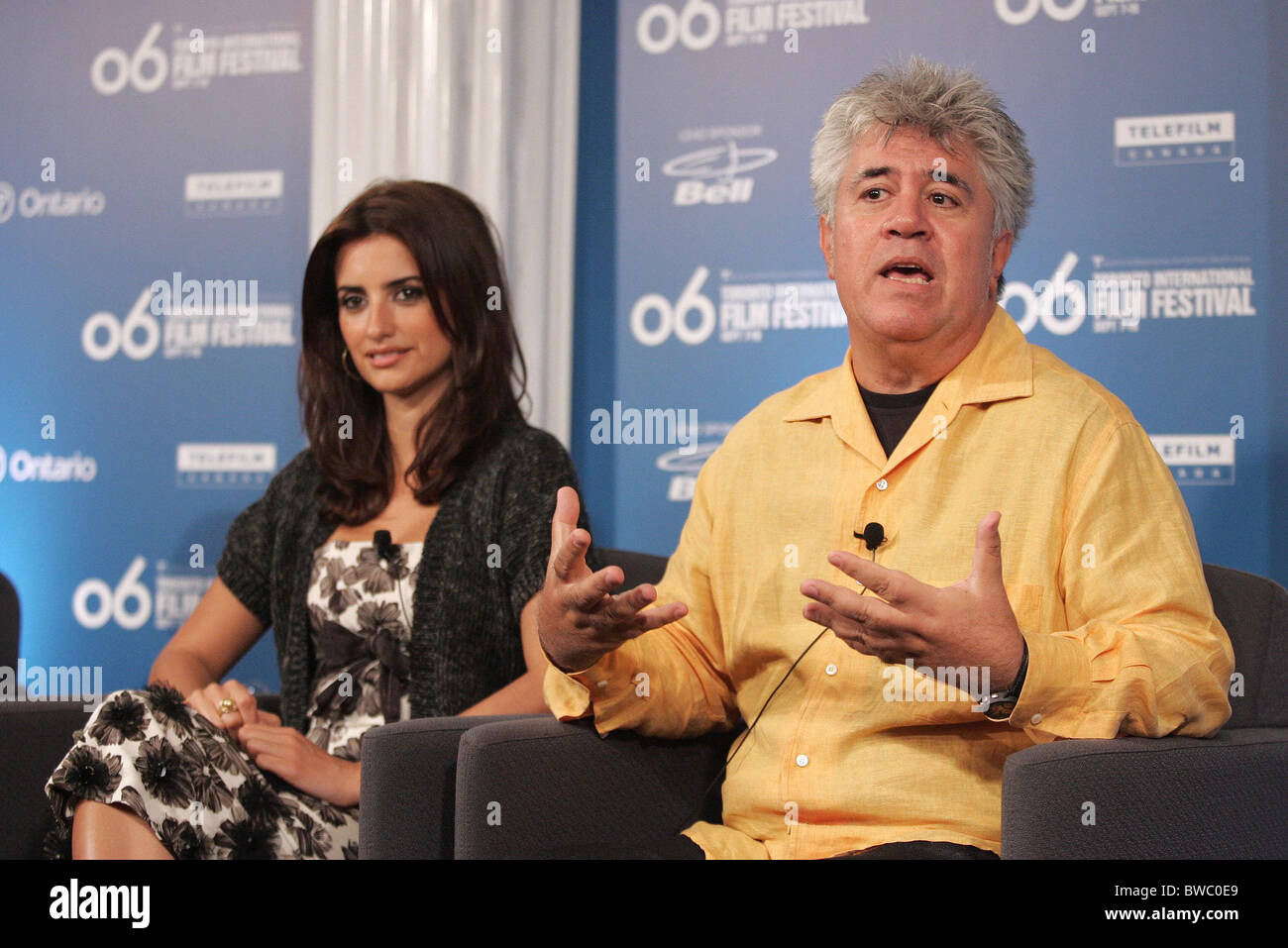 VOLVER Press Conference - Toronto International Film Festival Stock ...