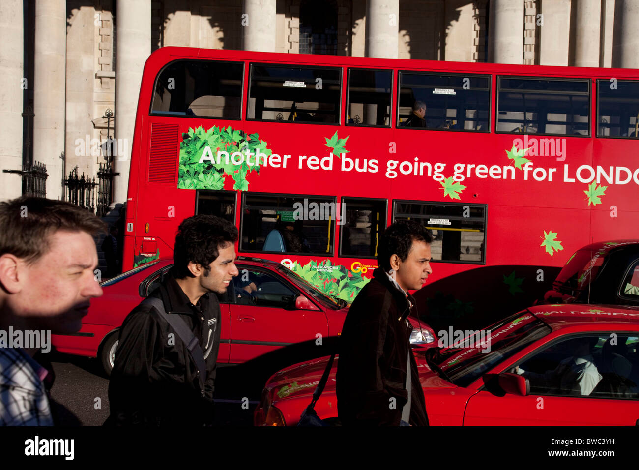 Red london bus in hi-res stock photography and images - Alamy