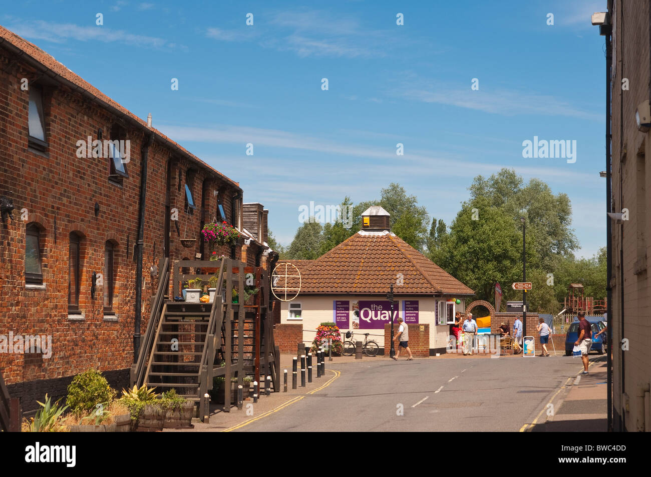 The Quay shop on the river Waveney in Beccles , Suffolk , England ...