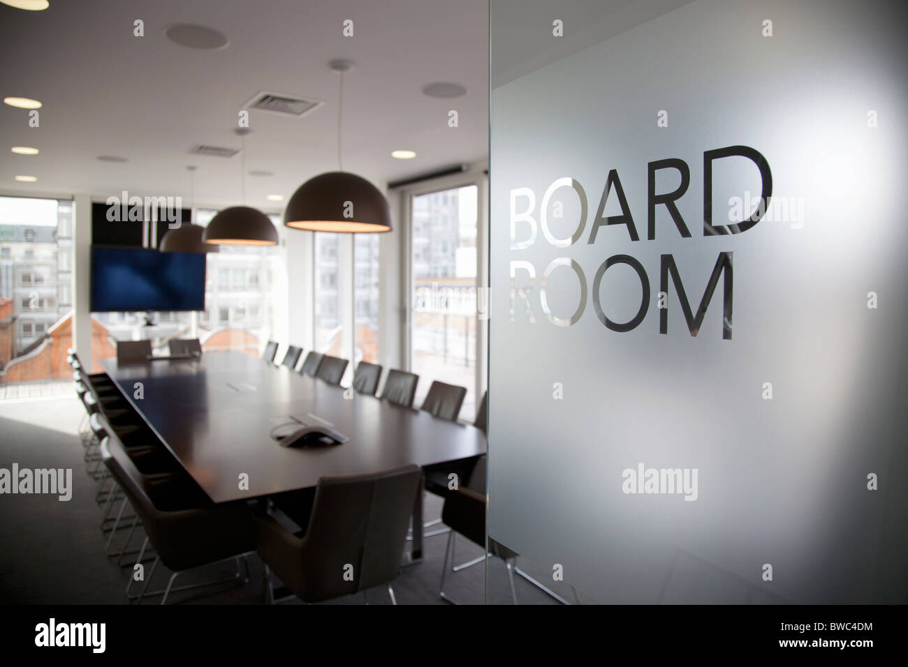 Empty boardroom absence hi-res stock photography and images - Alamy