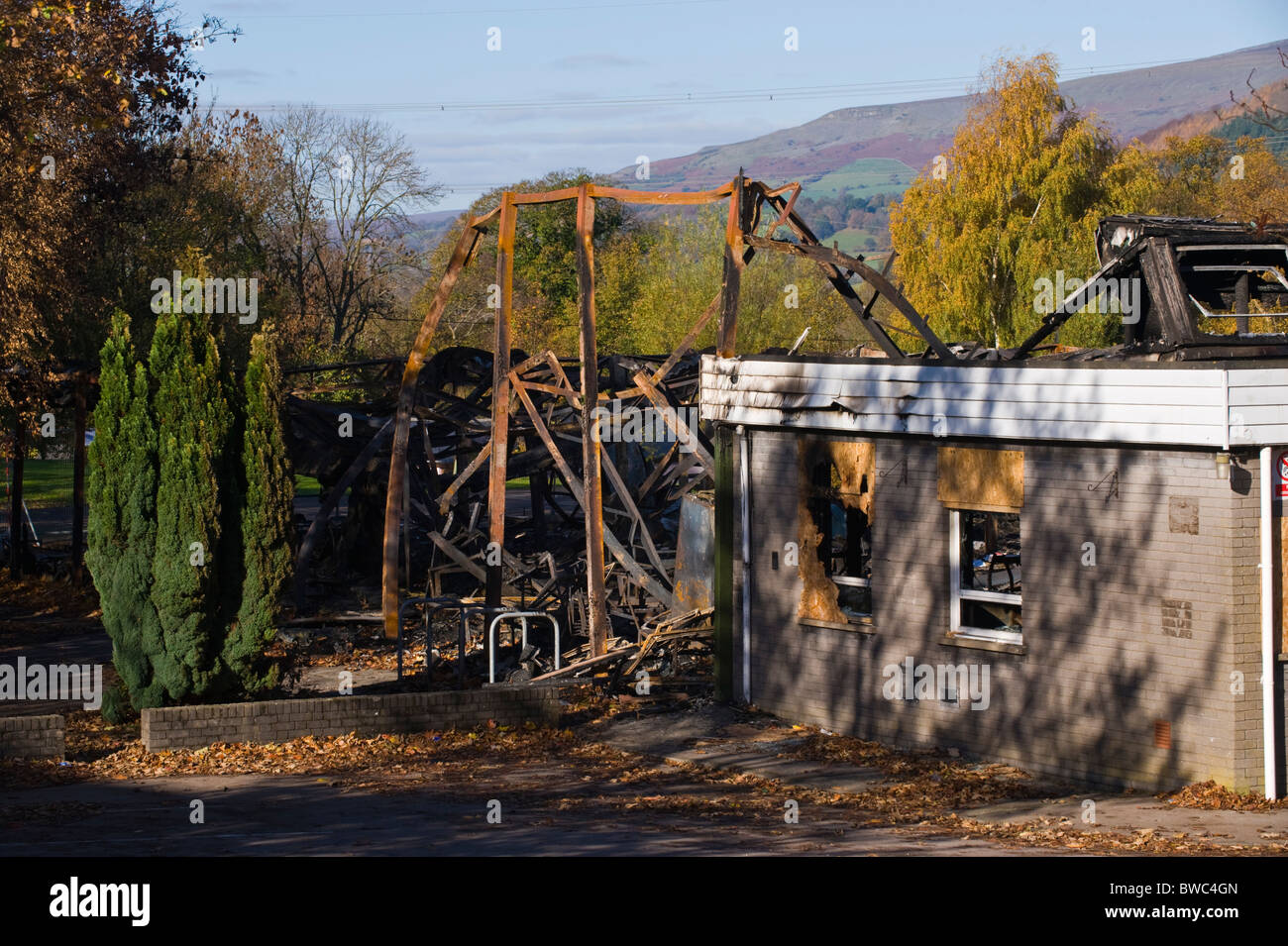 Govilon Primary School destroyed by a blaze in rural village ...