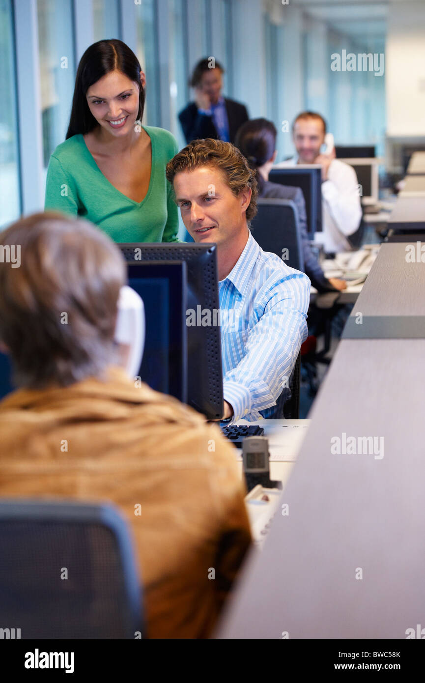 Watching office worker viewing hi-res stock photography and images - Alamy