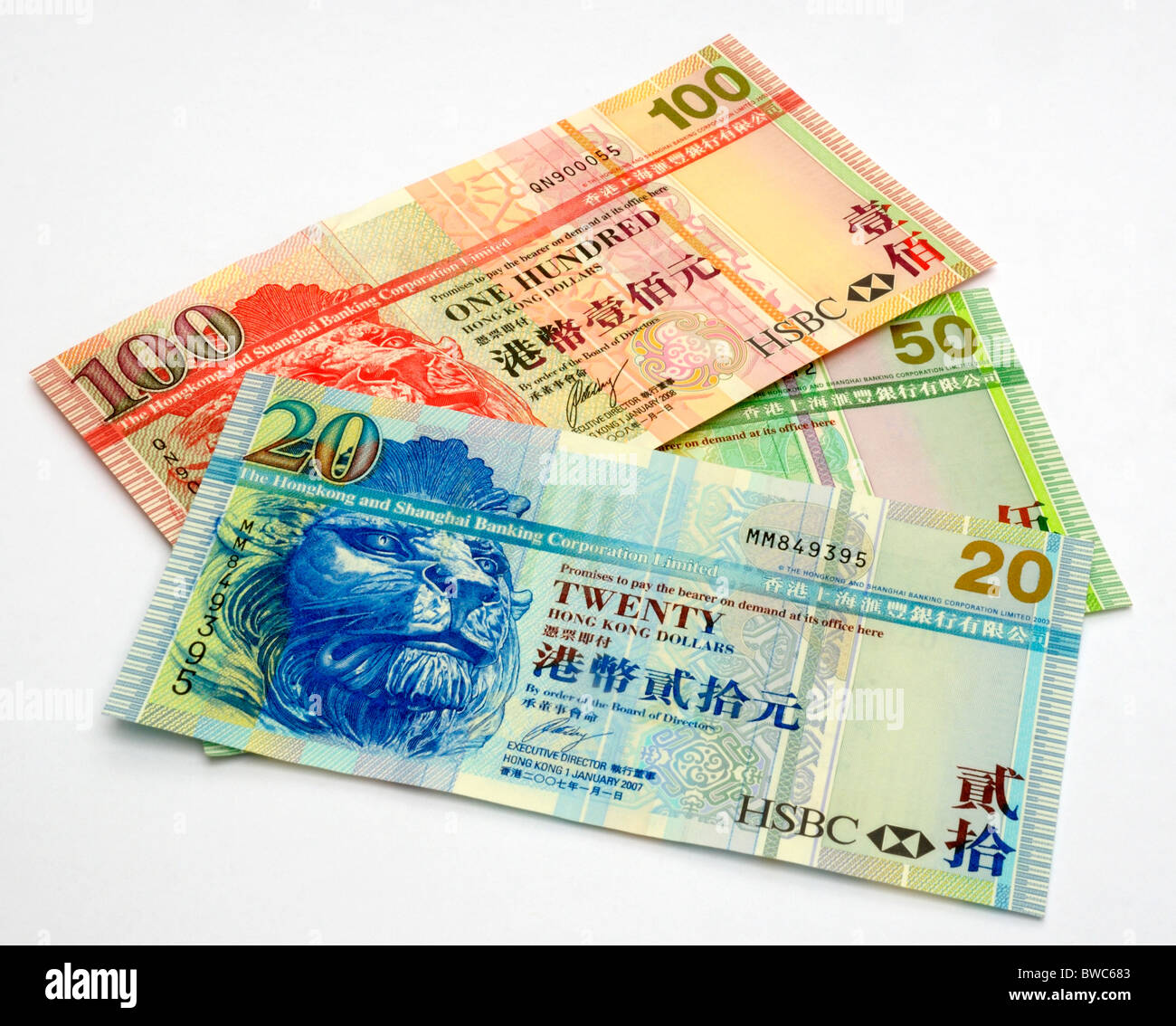 Hong Kong Dollar Banknotes Stock Photo - Alamy