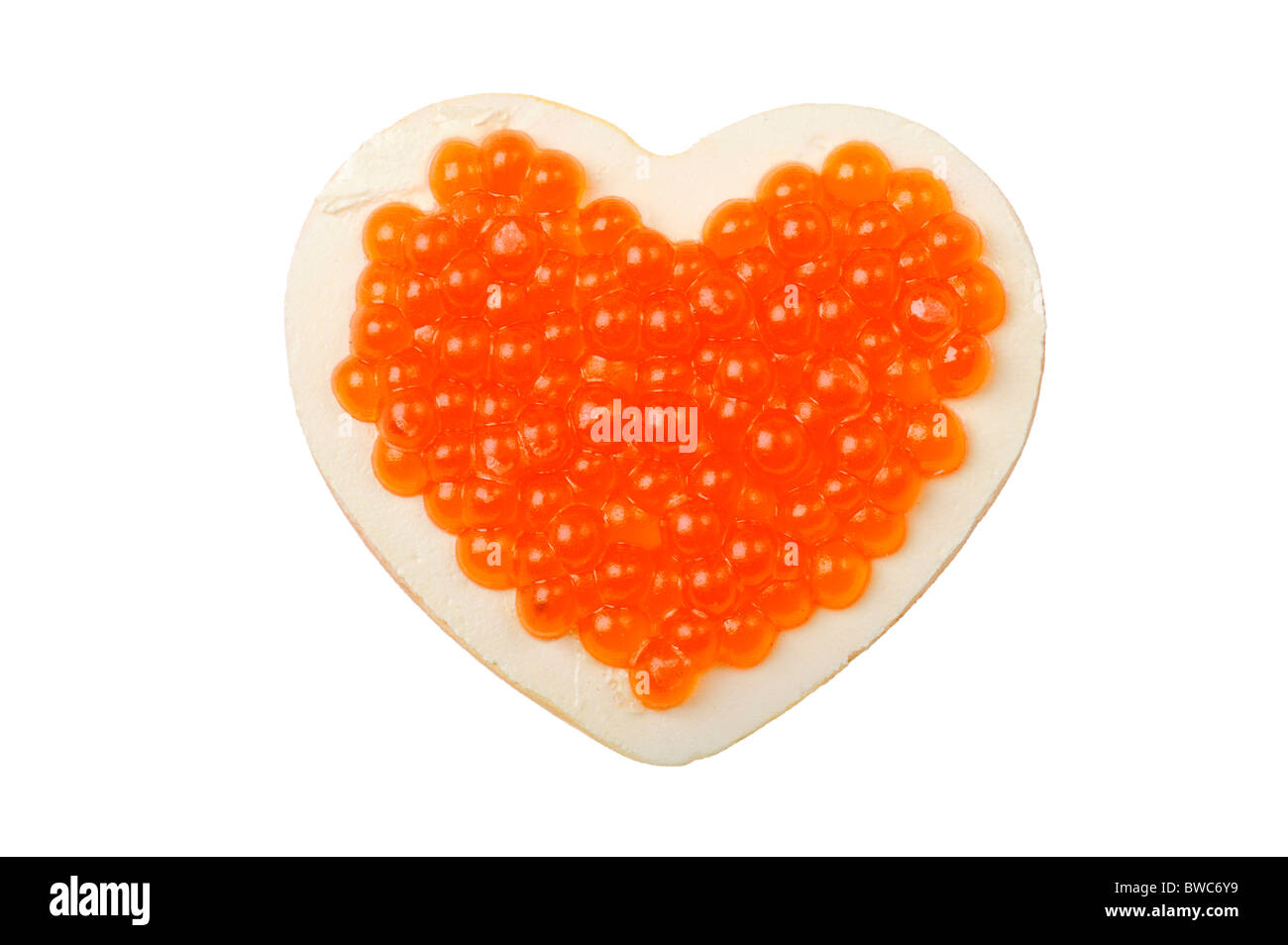 Red caviar bread Cut Out Stock Images & Pictures - Alamy