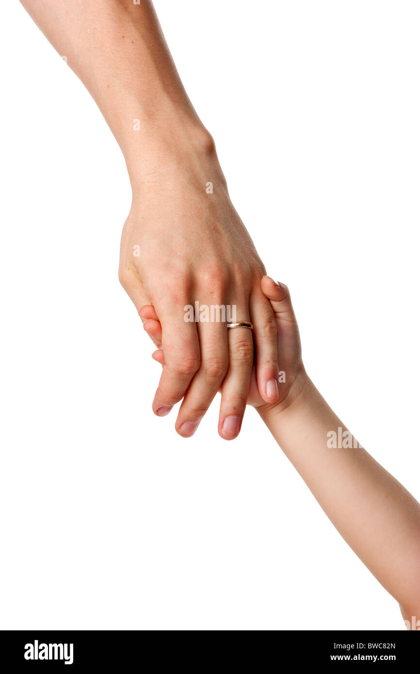 Father giving a hand to a child Stock Photo - Alamy