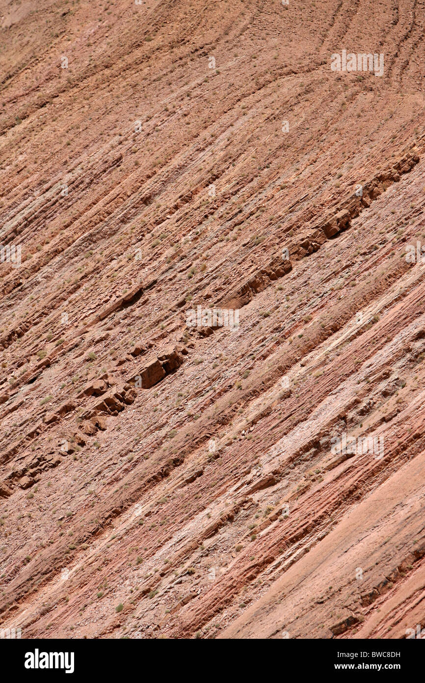 Patterned rock formations on the edge of the Sahara Desert in Morocco ...