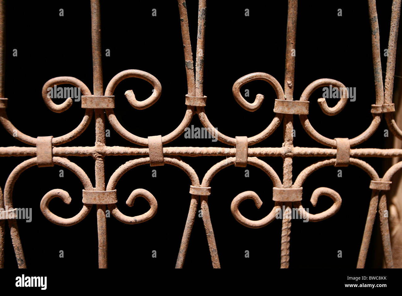 Ornate bars on a window in Morocco Stock Photo - Alamy