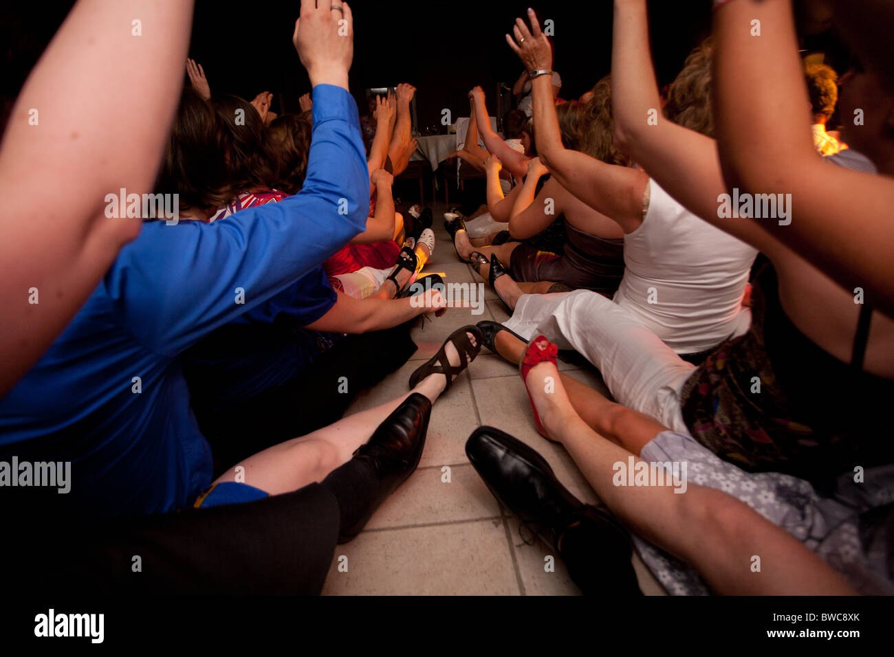 Party hands in the air Stock Photo - Alamy