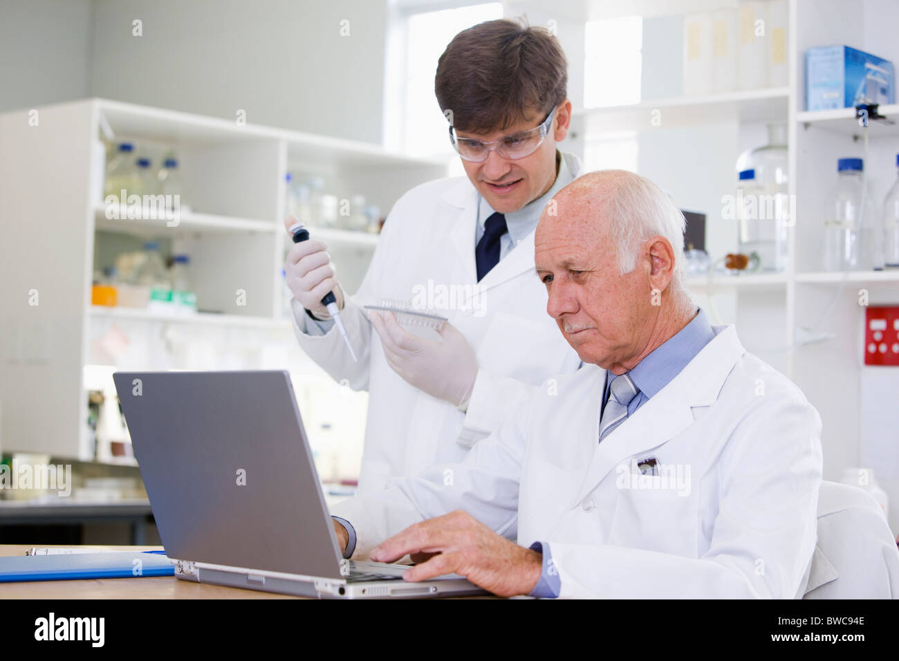 Scientists at work Stock Photo - Alamy