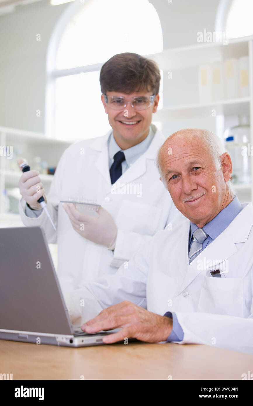 Portrait of two male scientists Stock Photo - Alamy