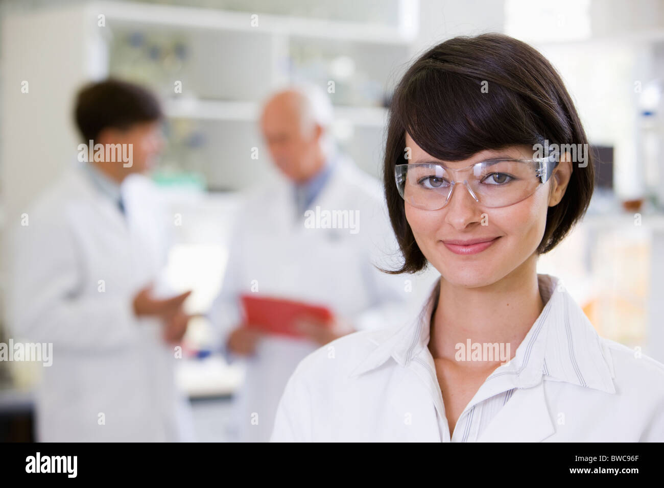 Portrait of young female scientist Stock Photo - Alamy