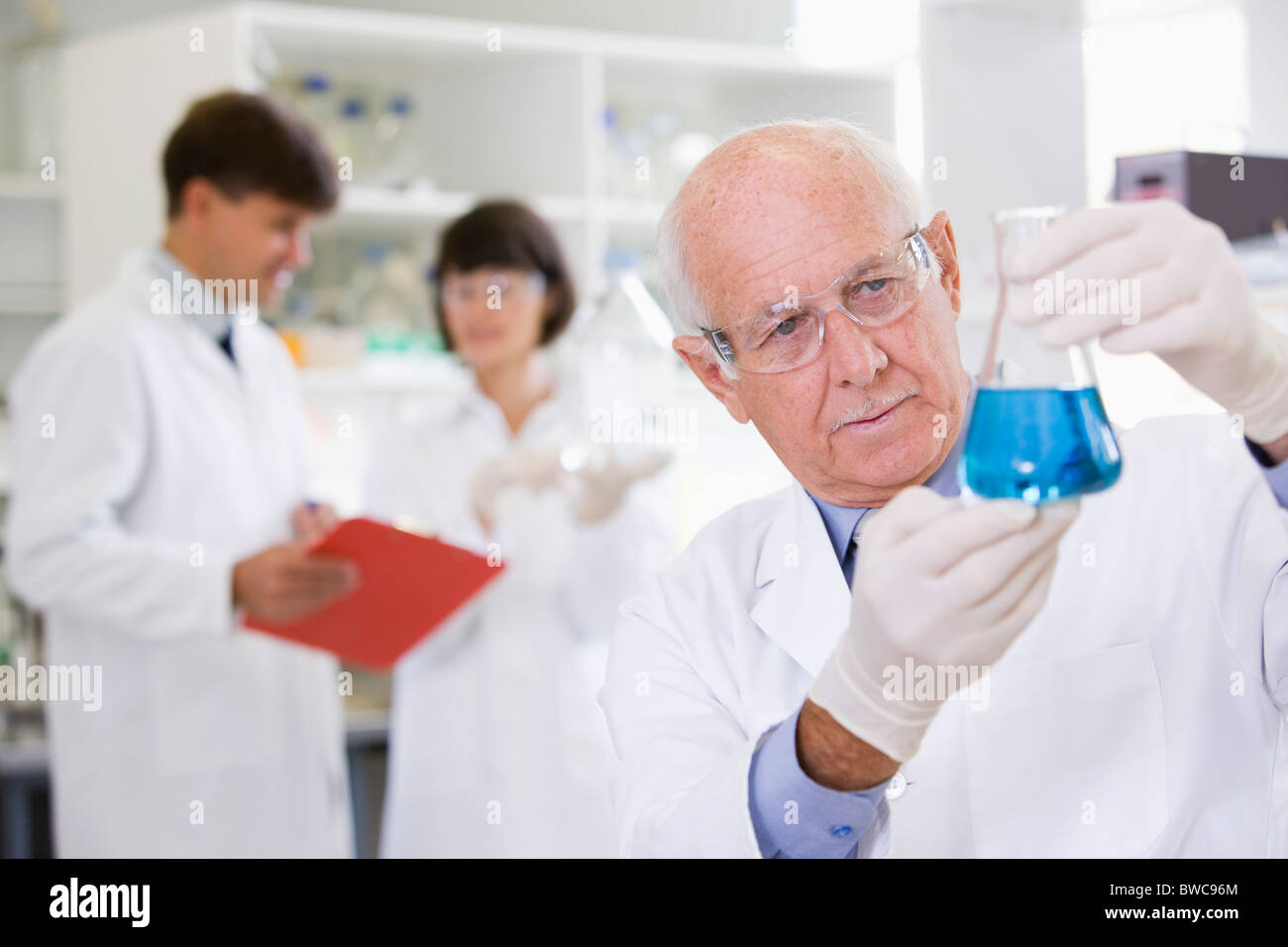 Senior scientist at work Stock Photo - Alamy