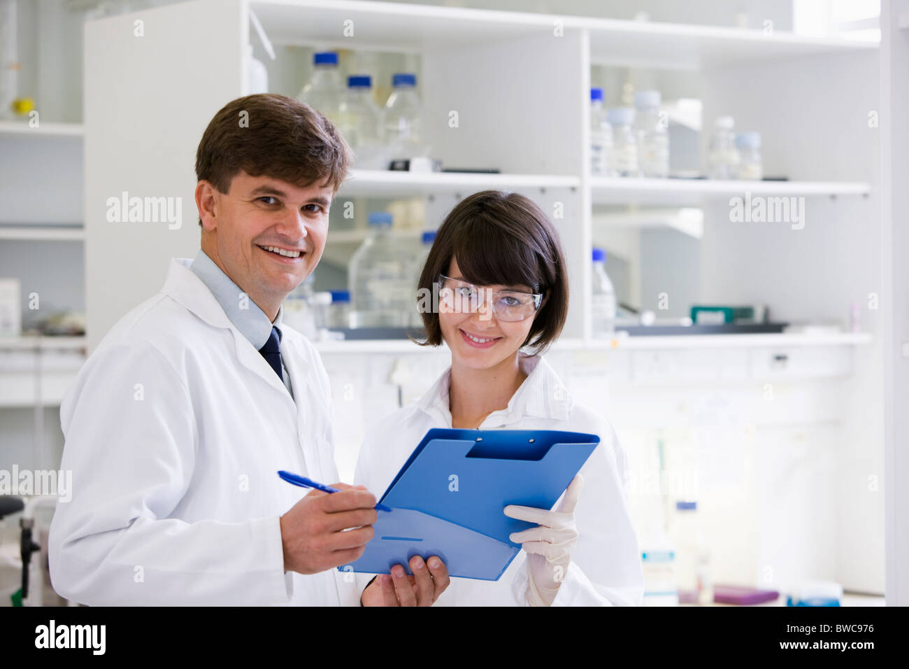 Scientists at work Stock Photo - Alamy