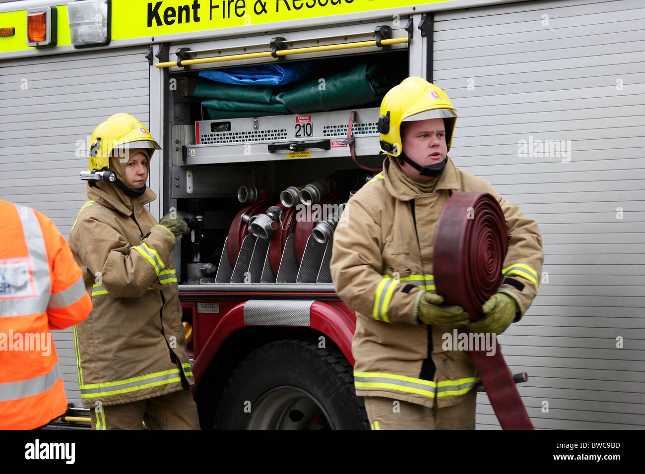 Kent Fire Rescue Appliance Firefighting High Resolution Stock ...